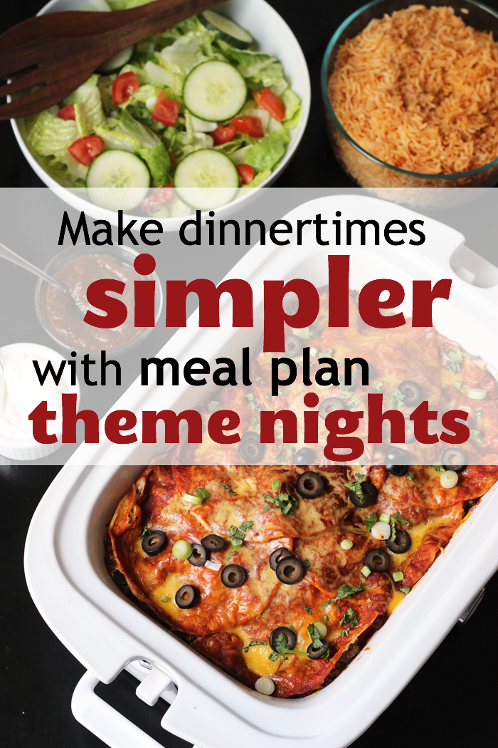 Make A Weekly Routine With Meal Plan Theme Nights Good Cheap Eats