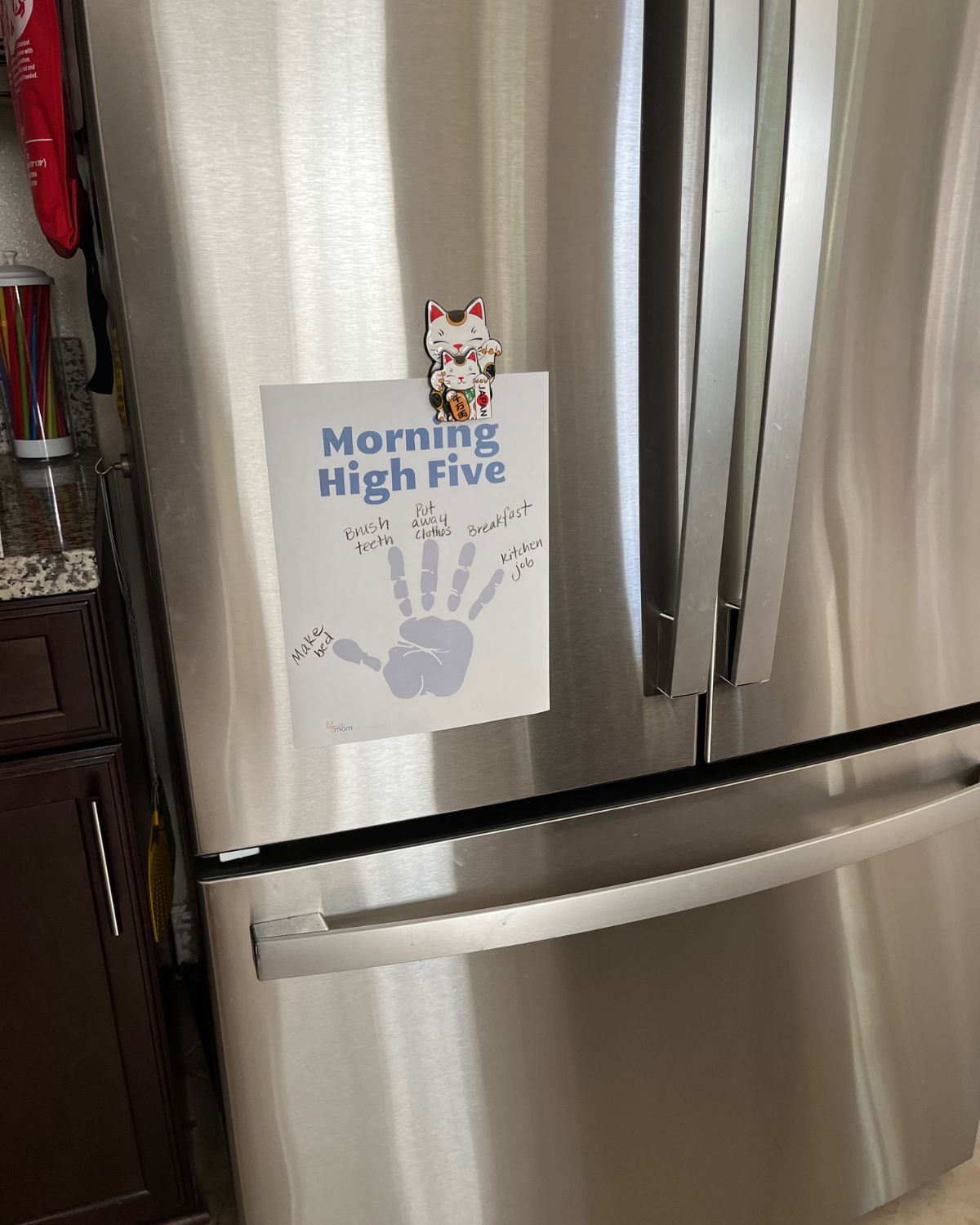 A Morning Routine for Kids: The Morning High Five - Life as Mom
