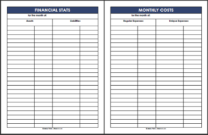 Keep Track of Financial Stats and Monthly Costs