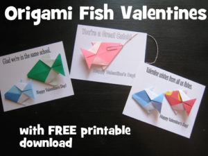 DIY on a Dime: Origami Fish Valentine Card with FREE Printable