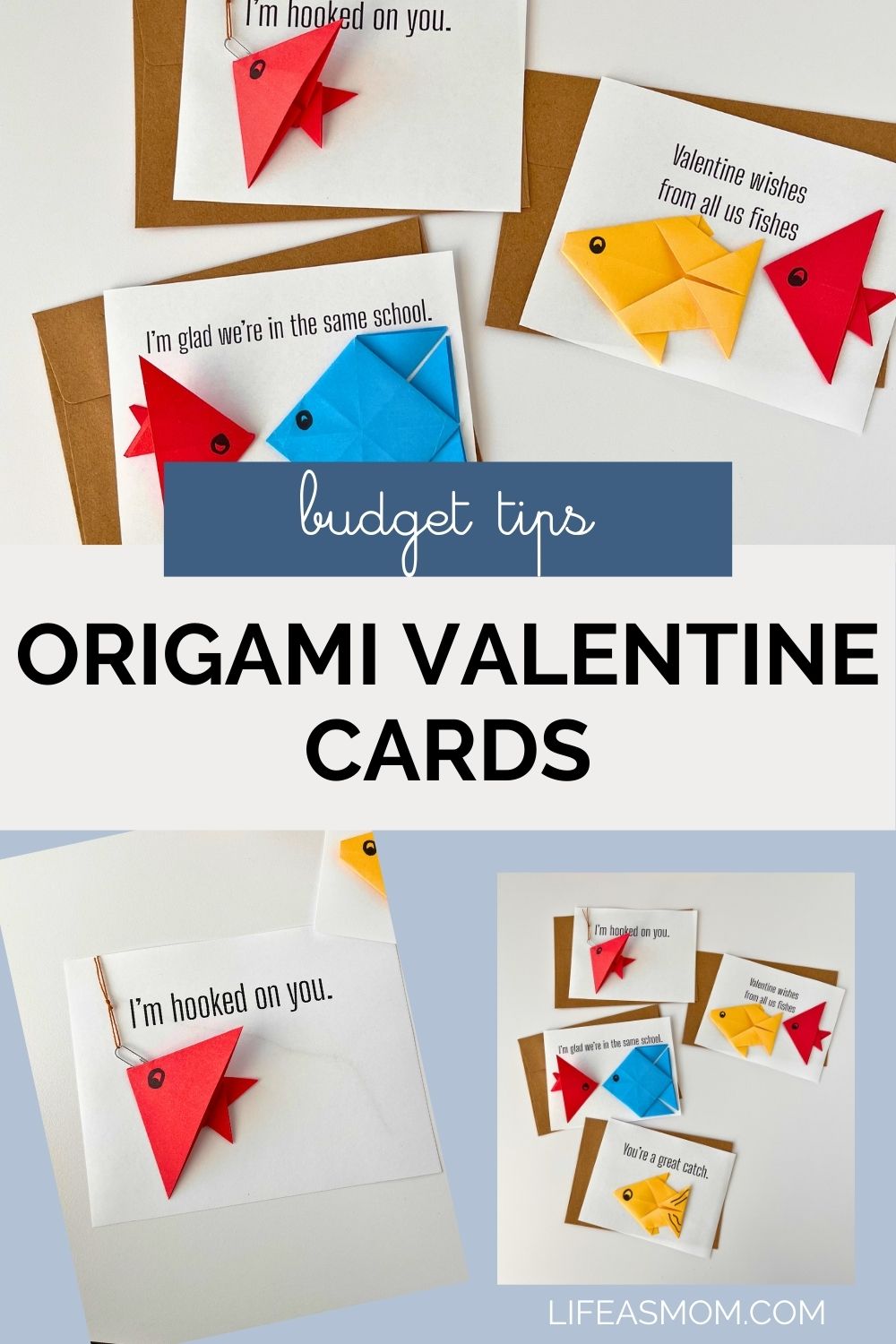 Origami Fish Valentine Card - Life as Mom