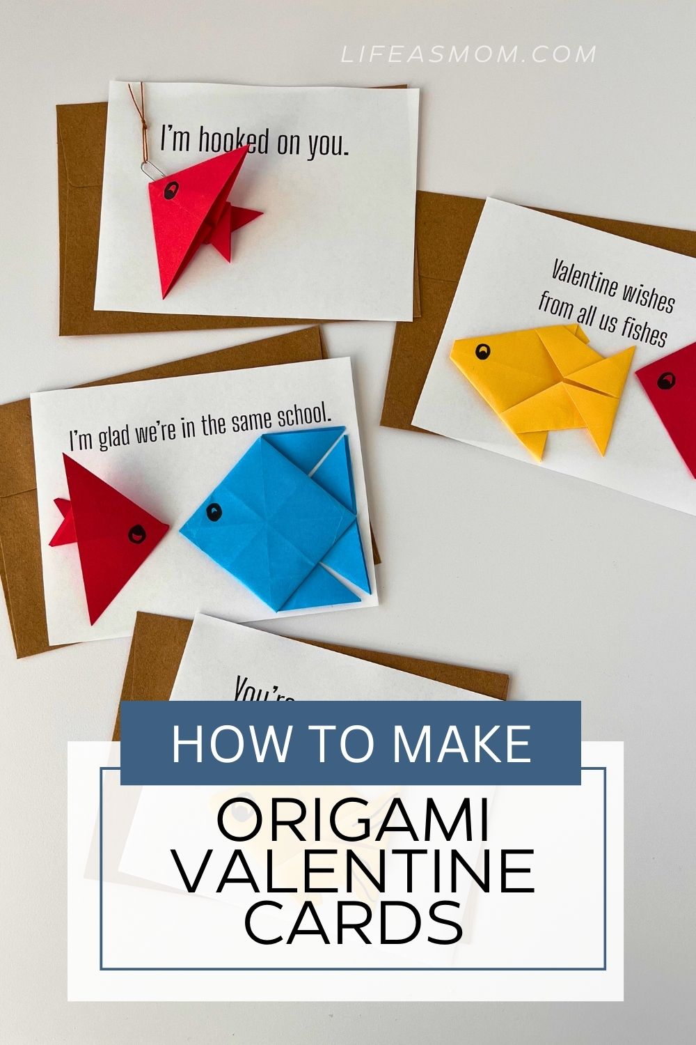 Origami Fish Valentine Card - Life as Mom