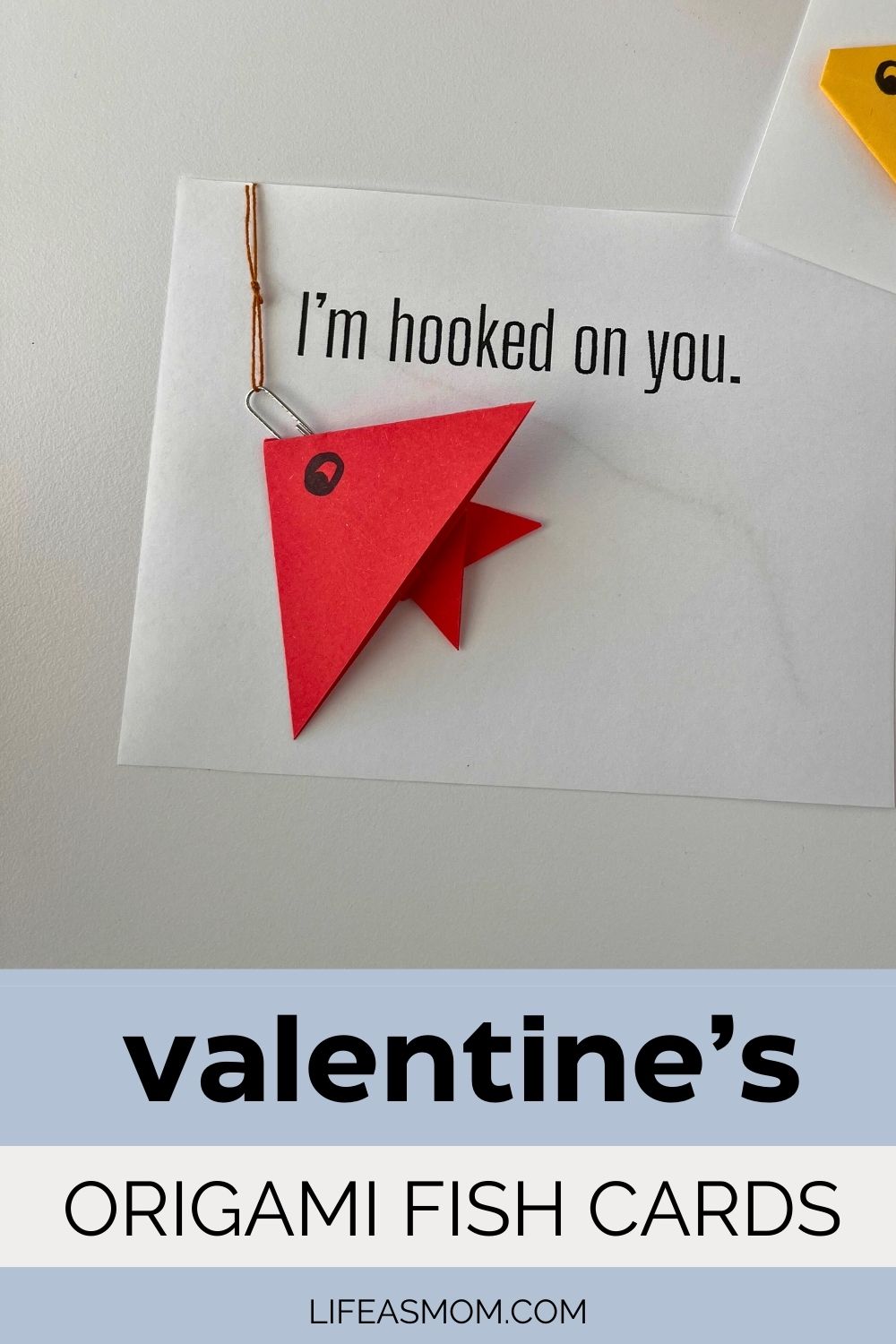 Origami Fish Valentine Card - Life as Mom
