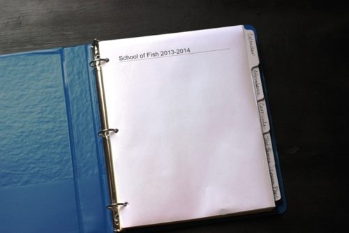 Putting Together a Homeschool Binder