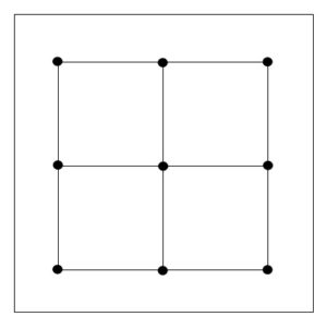 DIY Three Men's Morris Board Game | Homemade Board Games