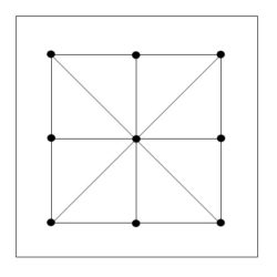 DIY Three Men's Morris Board Game | Homemade Board Games