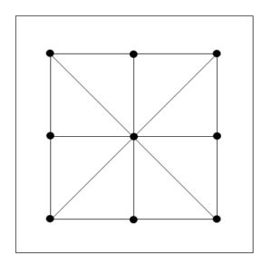 DIY Three Men's Morris Board Game | Homemade Board Games