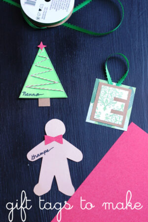 Easy Homemade Gift Tags | Christmas Tree Gift Tag | Letter Tag