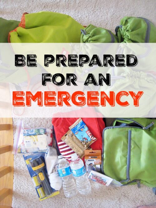 Be Prepared for an Emergency - Life as Mom
