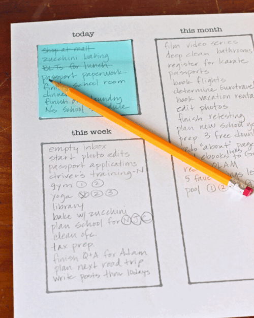 How to Use a Post-it Note To Do List System - Life as Mom
