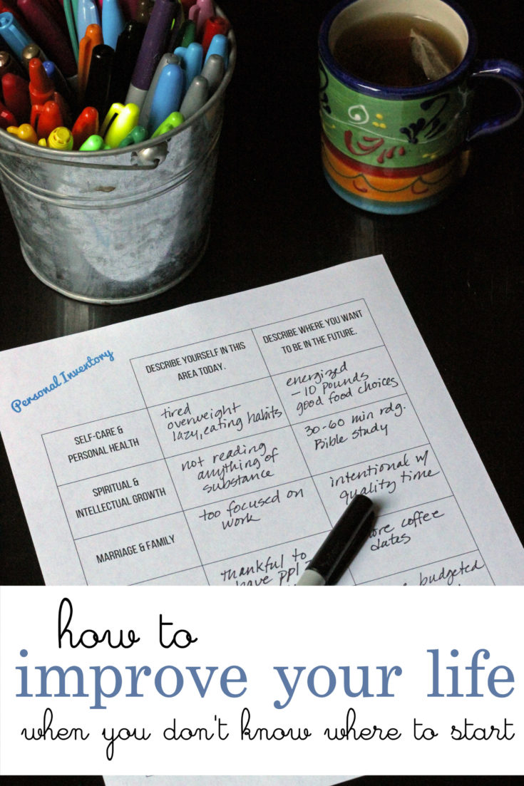 How to Improve Your Life when You Don't Know Where to Start - Life as Mom