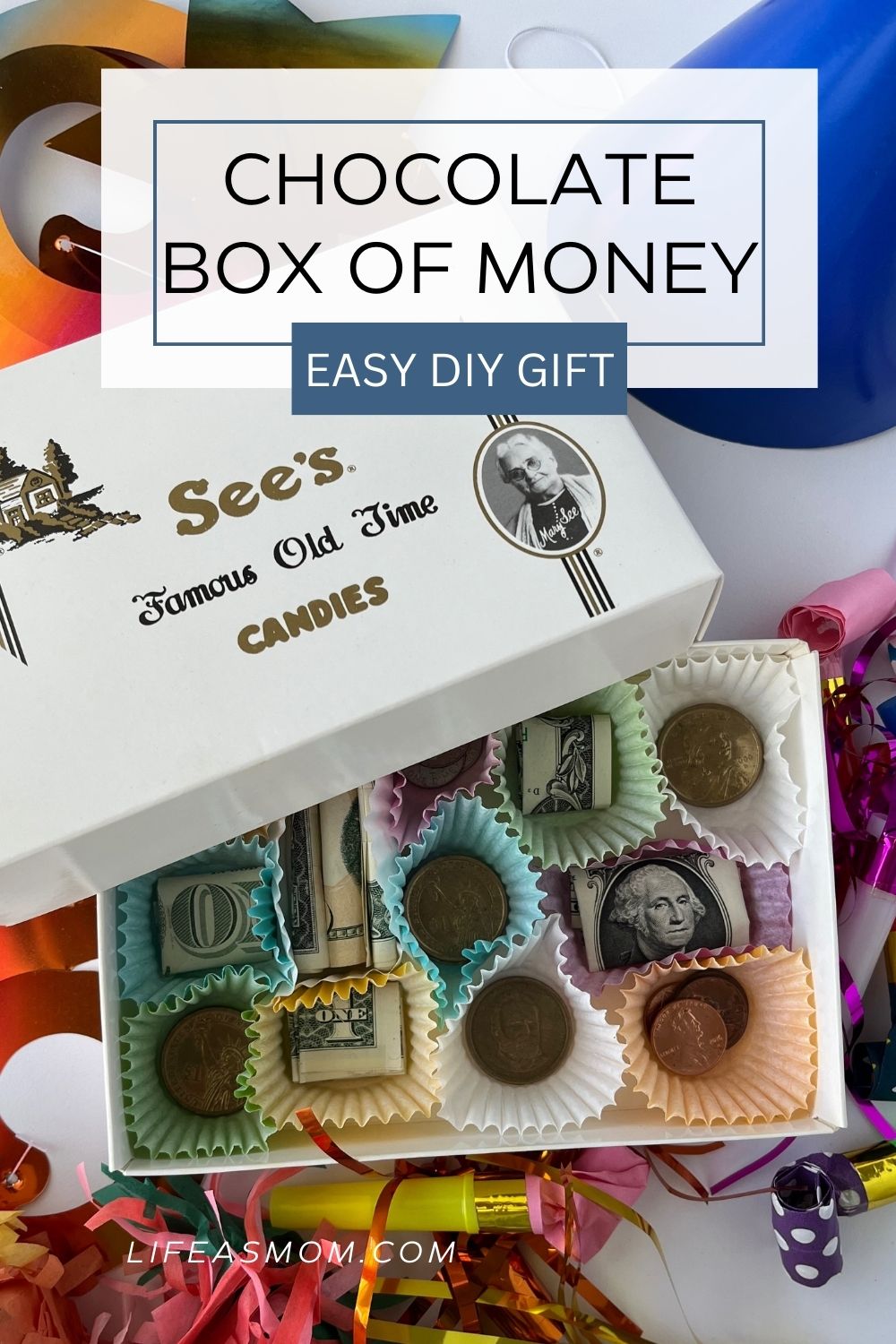 Surprise Chocolate Box of Money Gift Box (Easy DIY Gift) - Life as Mom