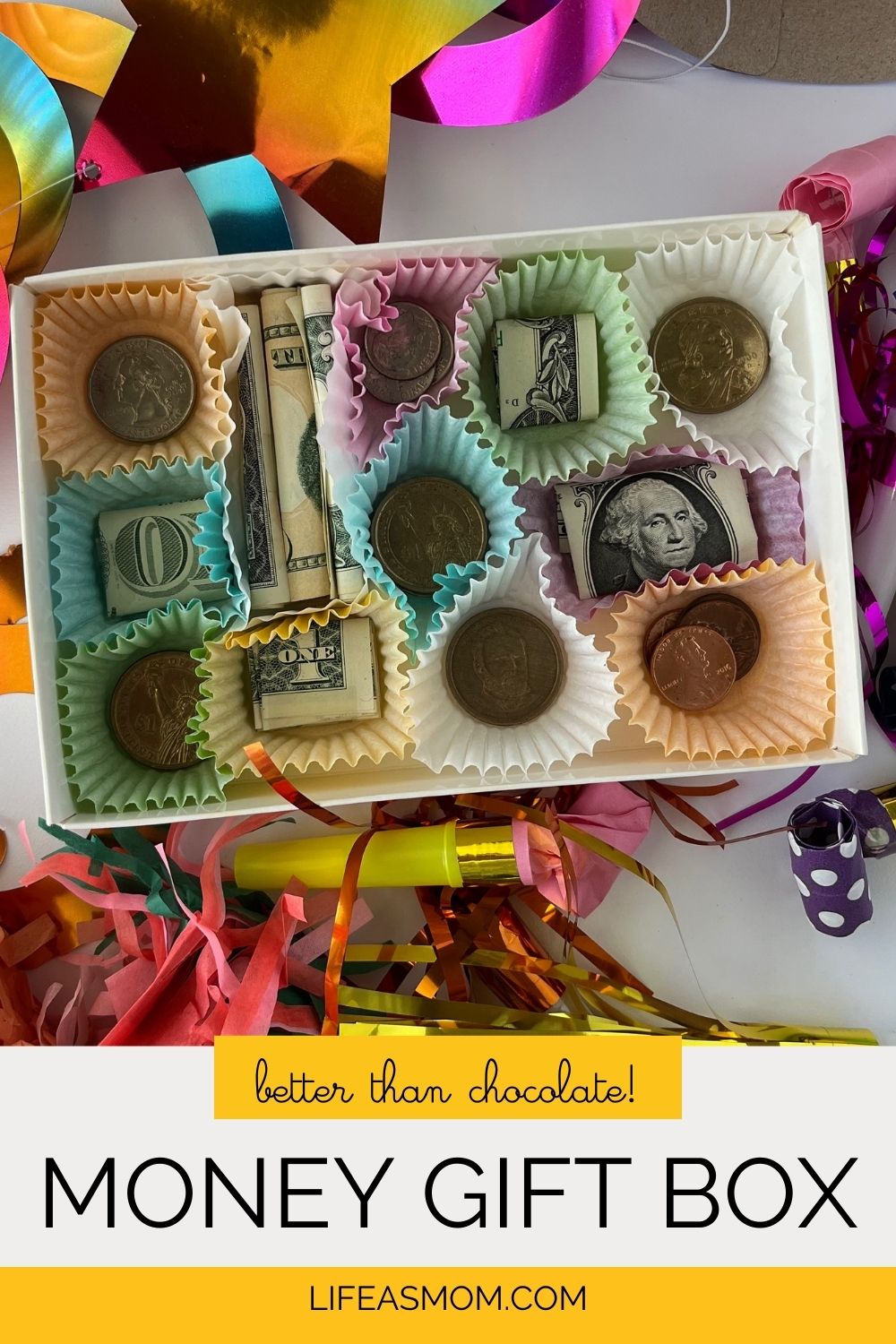 Surprise Chocolate Box of Money Gift Box (Easy DIY Gift) - Life as Mom