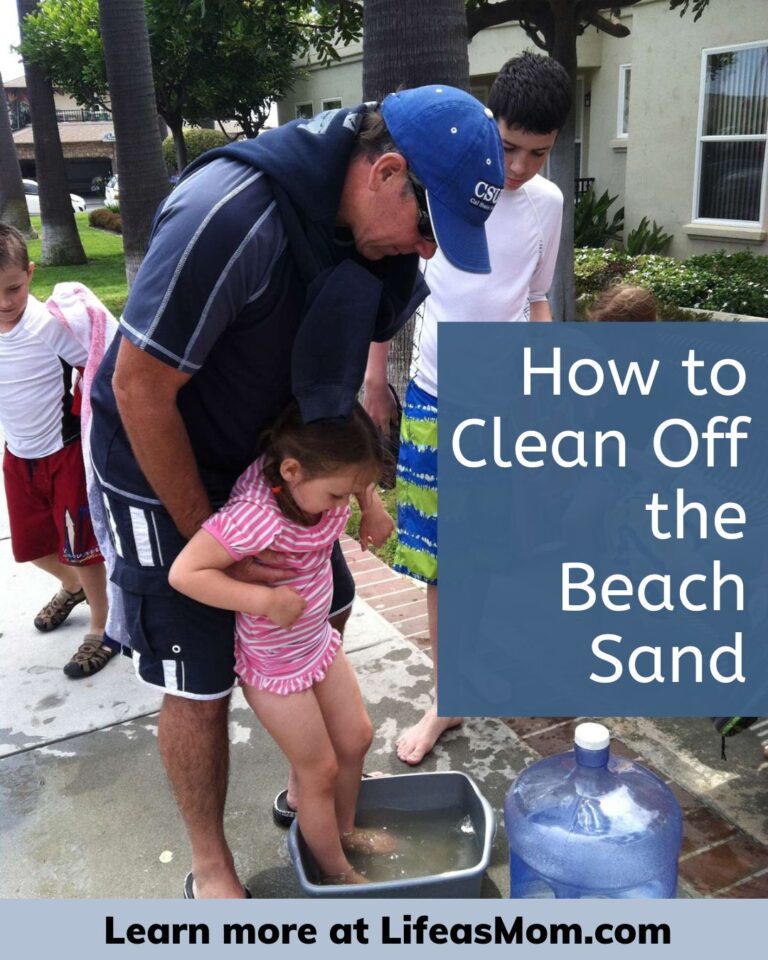 How to Get the Sand Off When You're at the Beach - Life as Mom