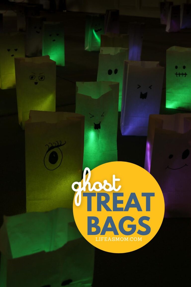 Ghost Treat Bags for Halloween - Life as Mom