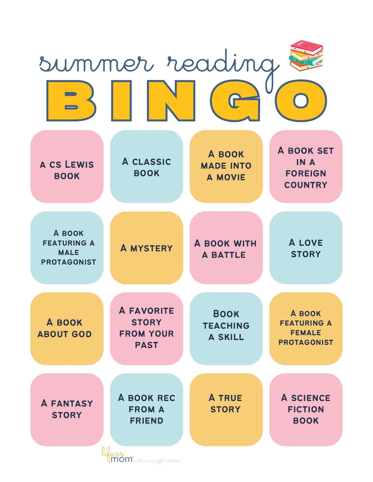 Summer Reading Challenge for Families - Life as Mom